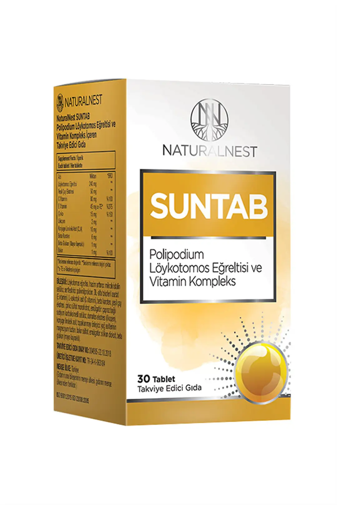 NaturalNest Suntab 30 Tablet | Eczanem ve Ben