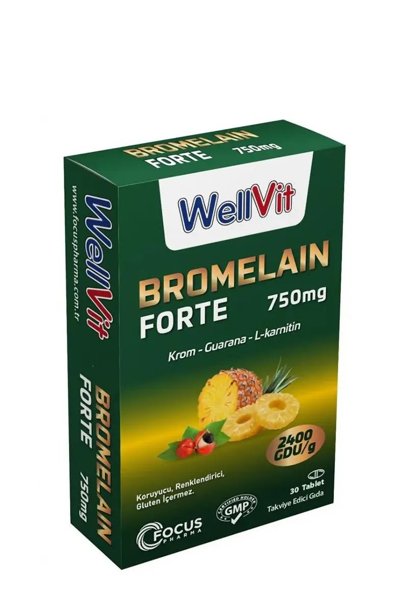 WellVit Bromelain Forte 30 Tablet | Eczanem ve Ben