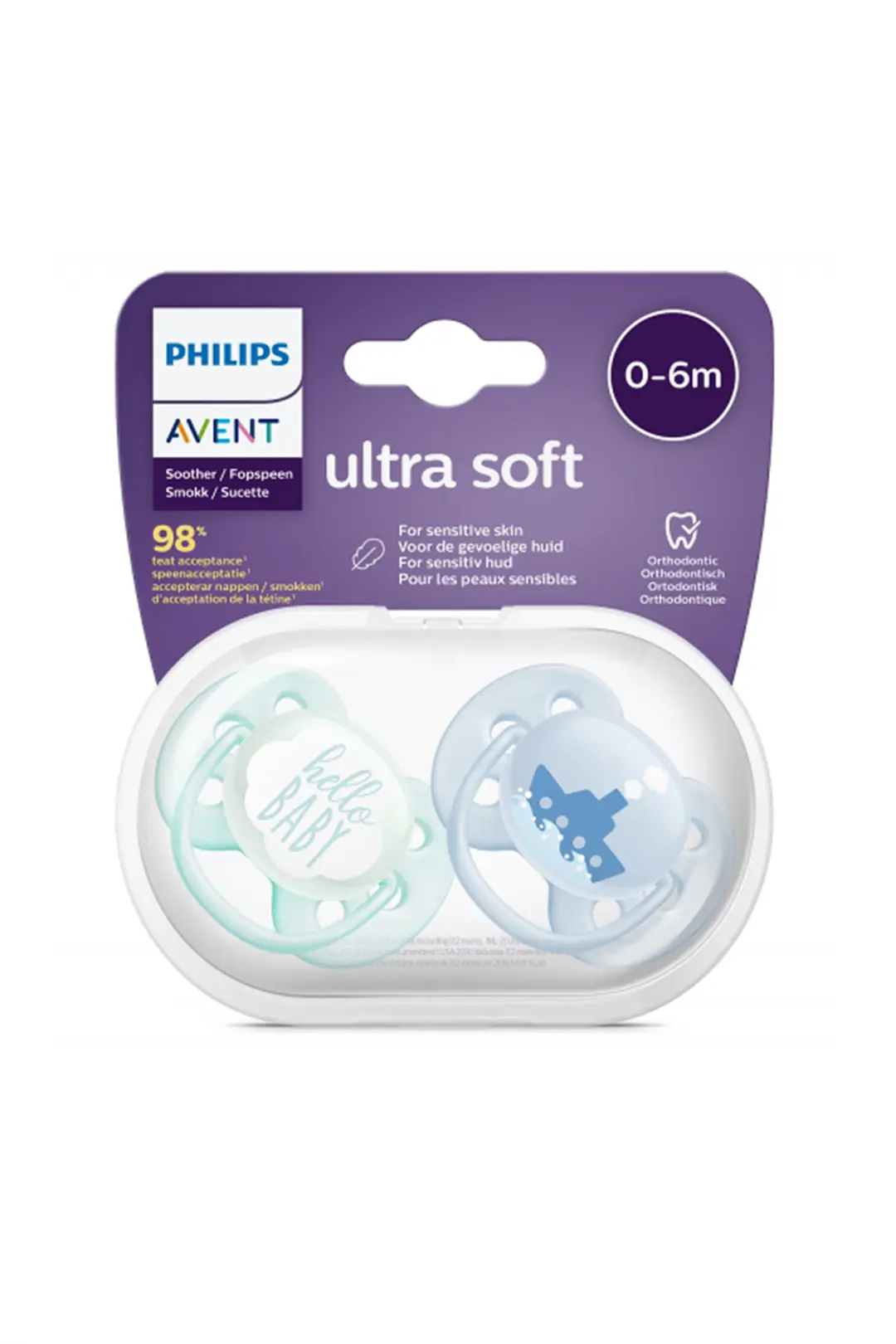 Philips Avent SCF 222/01 Ultra soft emzik 0-6 Ay Erkek | Eczanem ve Ben