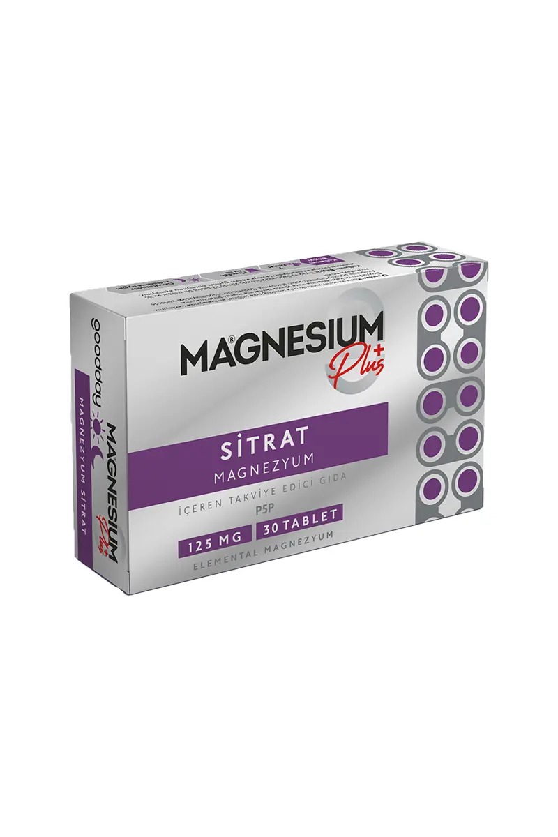 Goodday Magnesium Plus Magnezyum Sitrat & P5P 30 tablet | Eczanem ve Ben