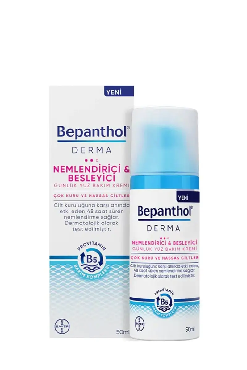Bepanthol Derma Nemlendirici Besleyici Yüz Bakım Kremi 50 ml | Eczanem ...