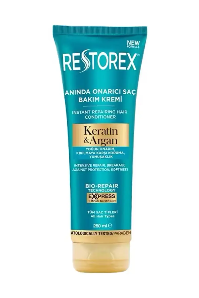 Restorex Keratin & Argan Onarıcı Saç Bakım Kremi 250 ml | Eczanem ve Ben