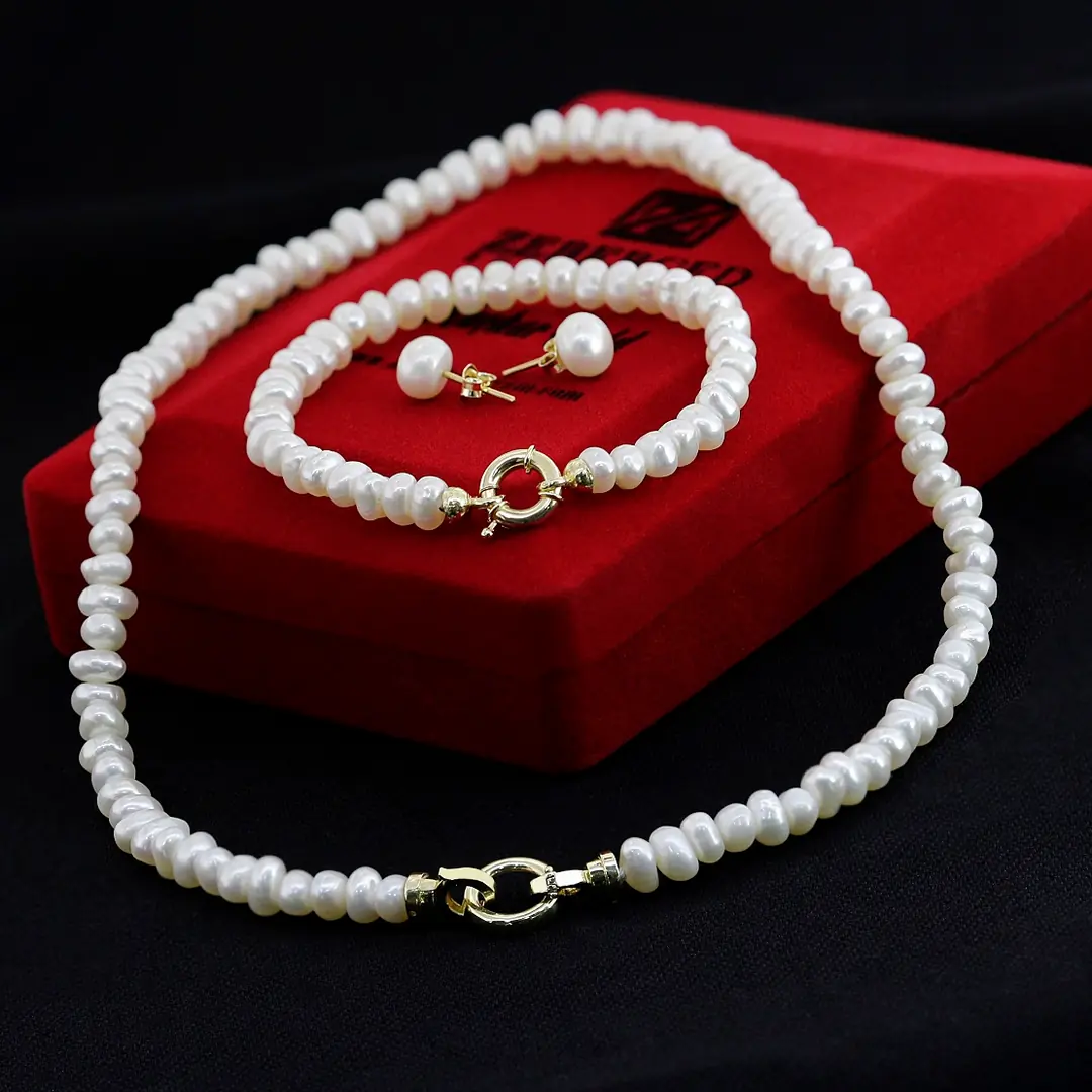 İnci Set (Kolye-Küpe-Bileklik)(inci bileklik)(inci takılar)