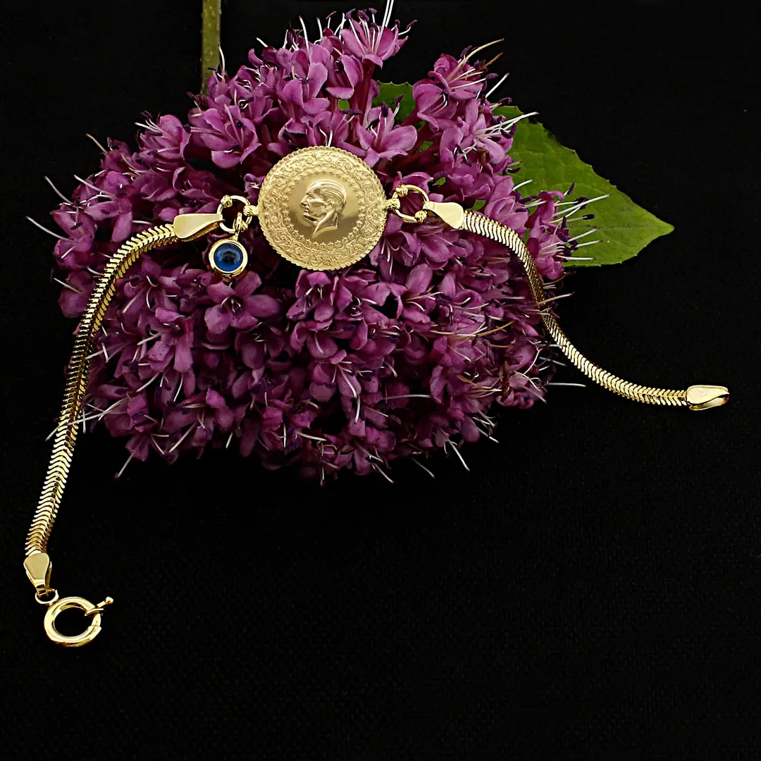 Ziynet Çeyrek Liralı Altın Bileklik