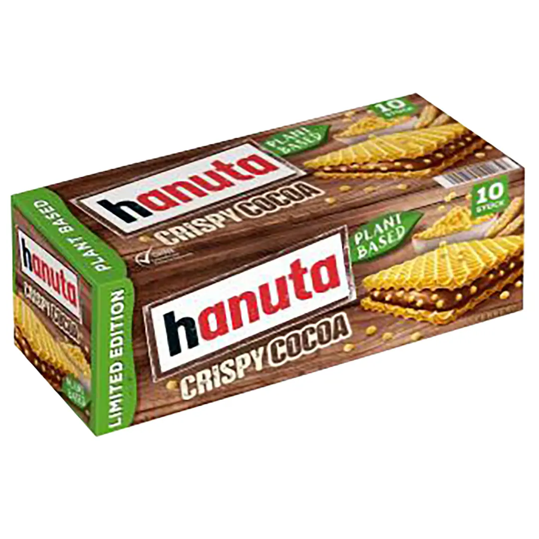 Ferrero Hanuta Crispy Cocoa Plant Based - Vegan Gofret 220 g - 10lu Paket