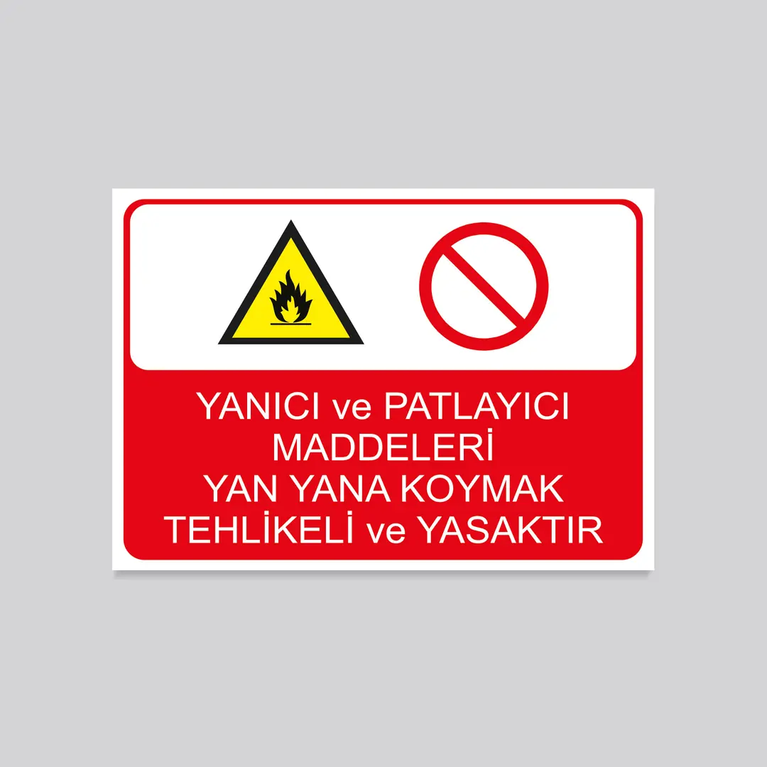 Tehlikeli ve Yasaklı Alanlar İçin Net Uyarı Levhası - Tekin Ozalit