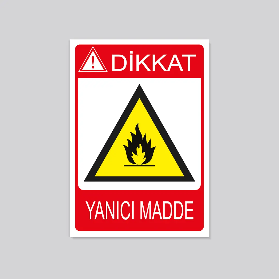 Yanıcı Madde Levha - Tekin Ozalit Reklam