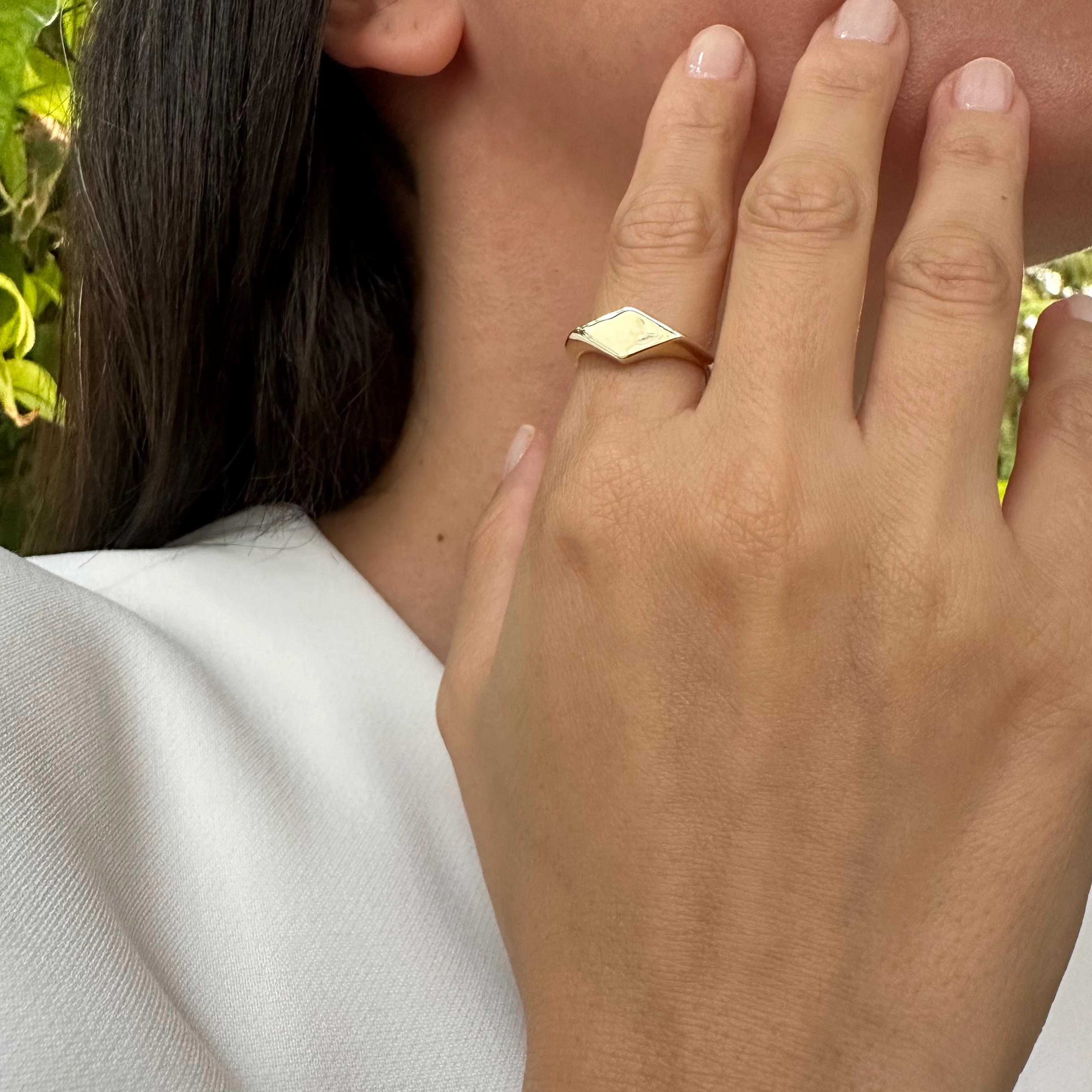 14 Ayar Altın Markiz Şövalye Yüzük