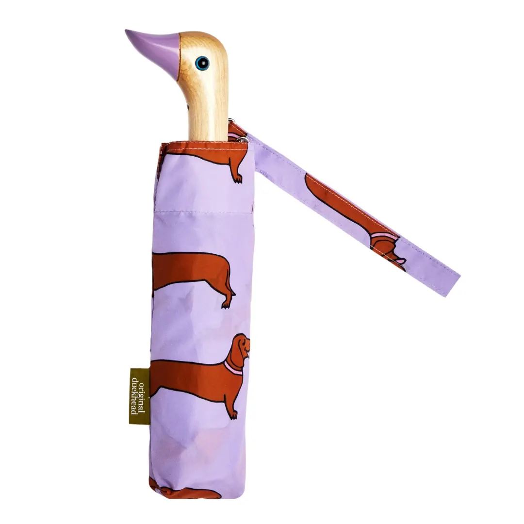 Moda Calling - Original Duckhead Duck Kompakt Şemsiye Dachshund Purple