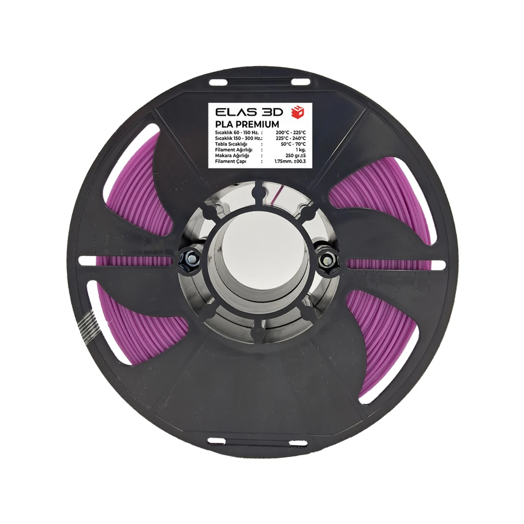 Elas Pastel Mor PLA Premium 1.75mm 1 KG Filament | ELAS 3D Filamentler