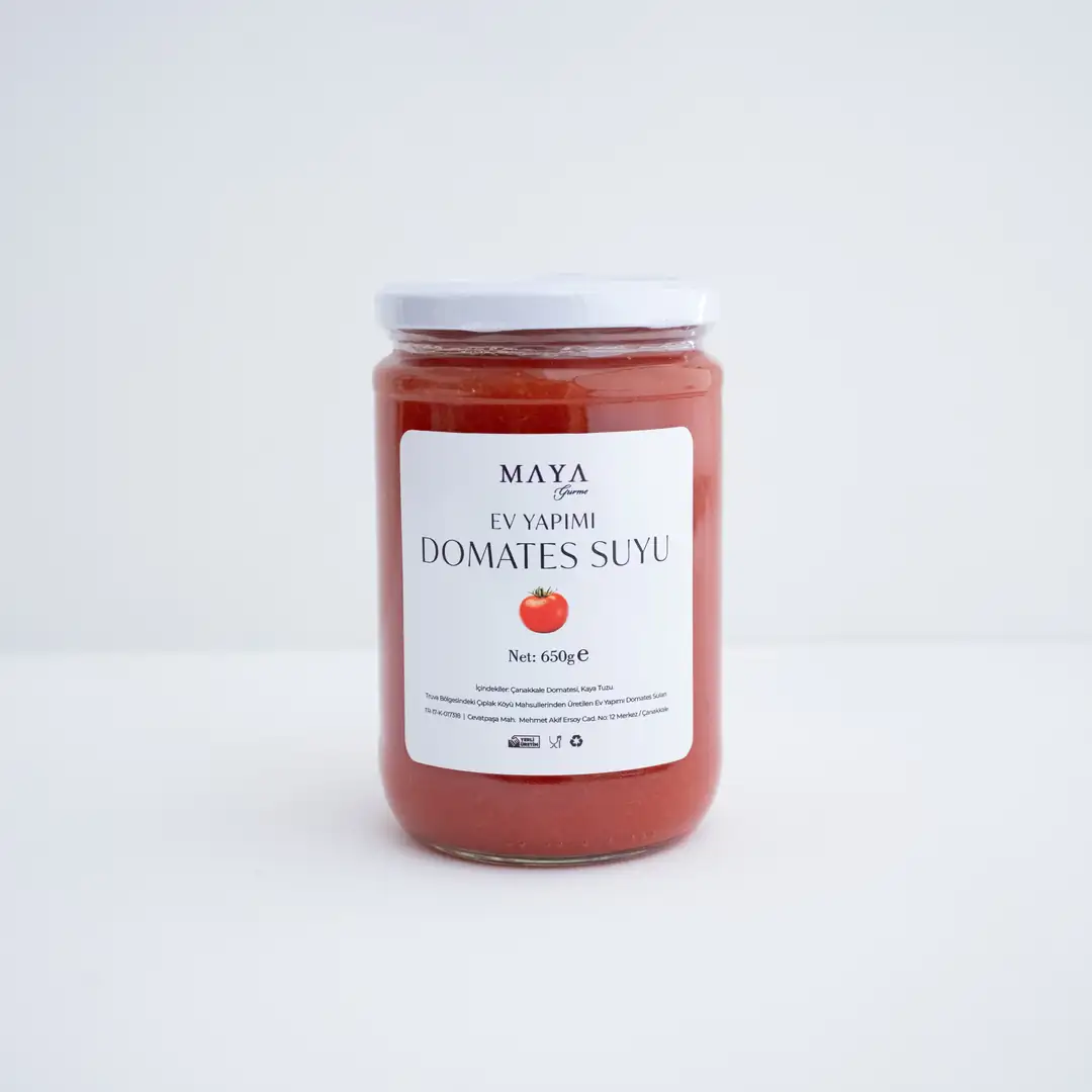 Maya Şarküteri - Maya Gurme - Ev Yapımı Domates Suyu (650 gr.)