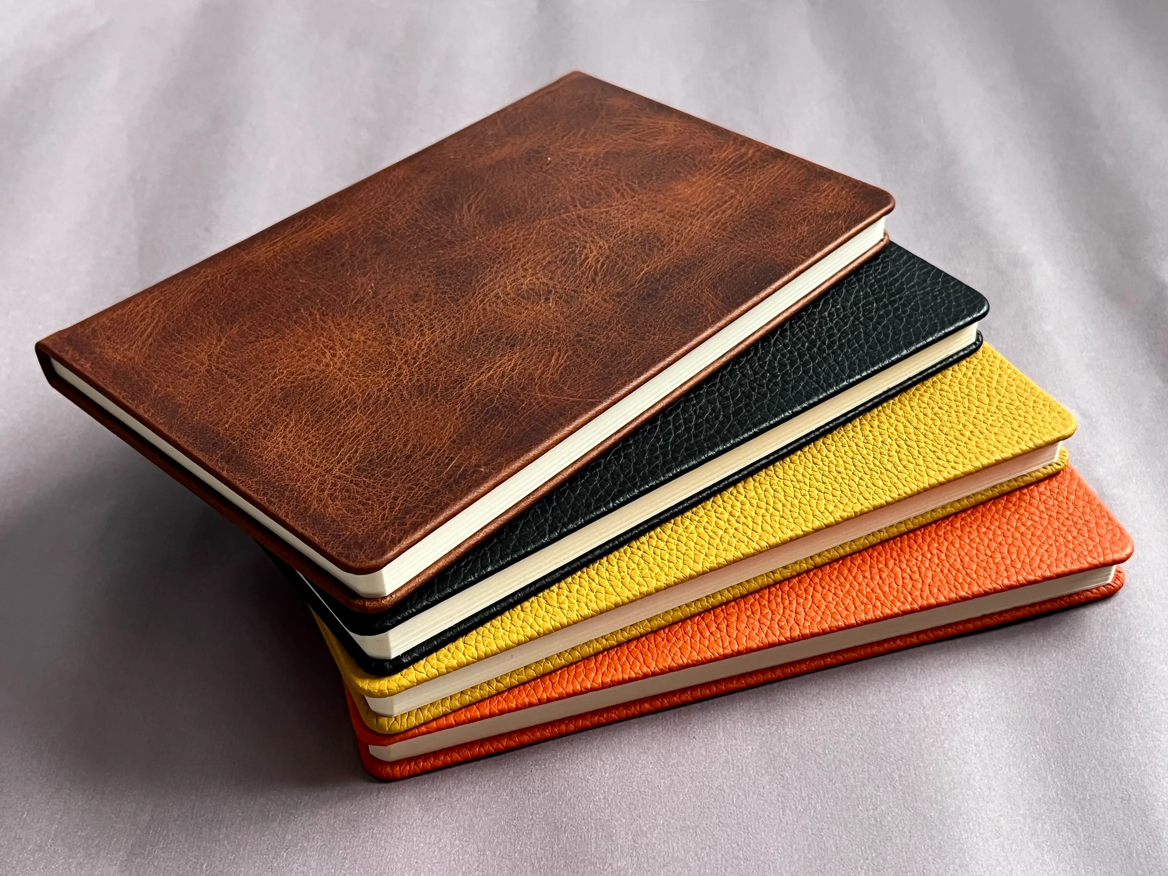 LEATHER NOTEBOOK-BLACK