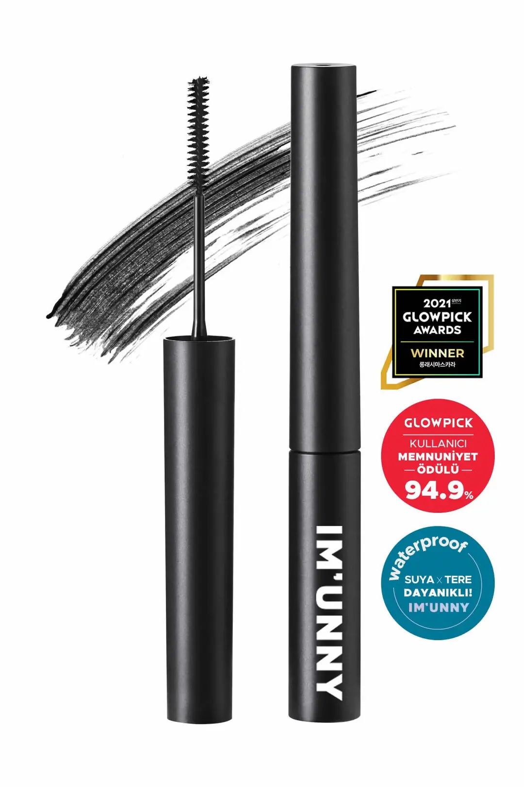 Ince Fırçalı Suya Dayanıklı Kahverengi Maskara Real Fit Skinny Mascara