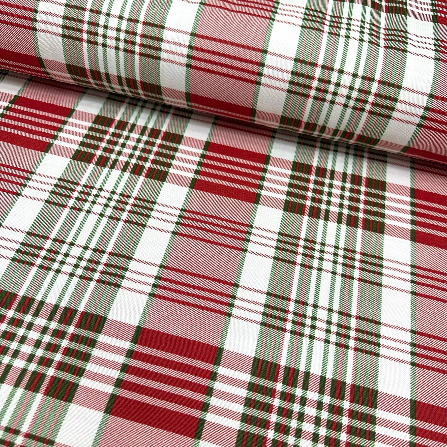 Fine Plaid Panama Linen Fabric | Fabricania
