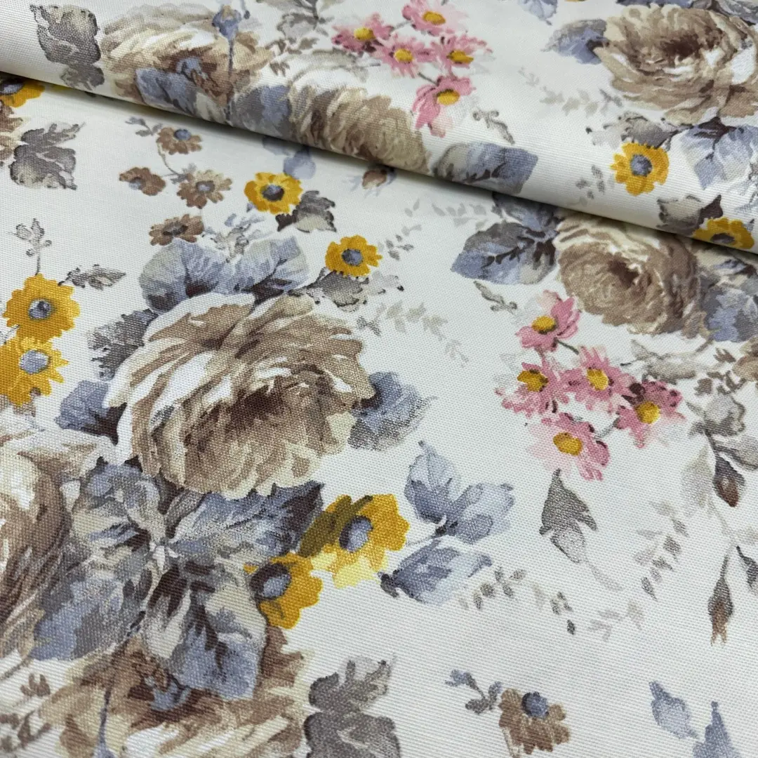 Rose Panama Linen Fabric | Fabricania