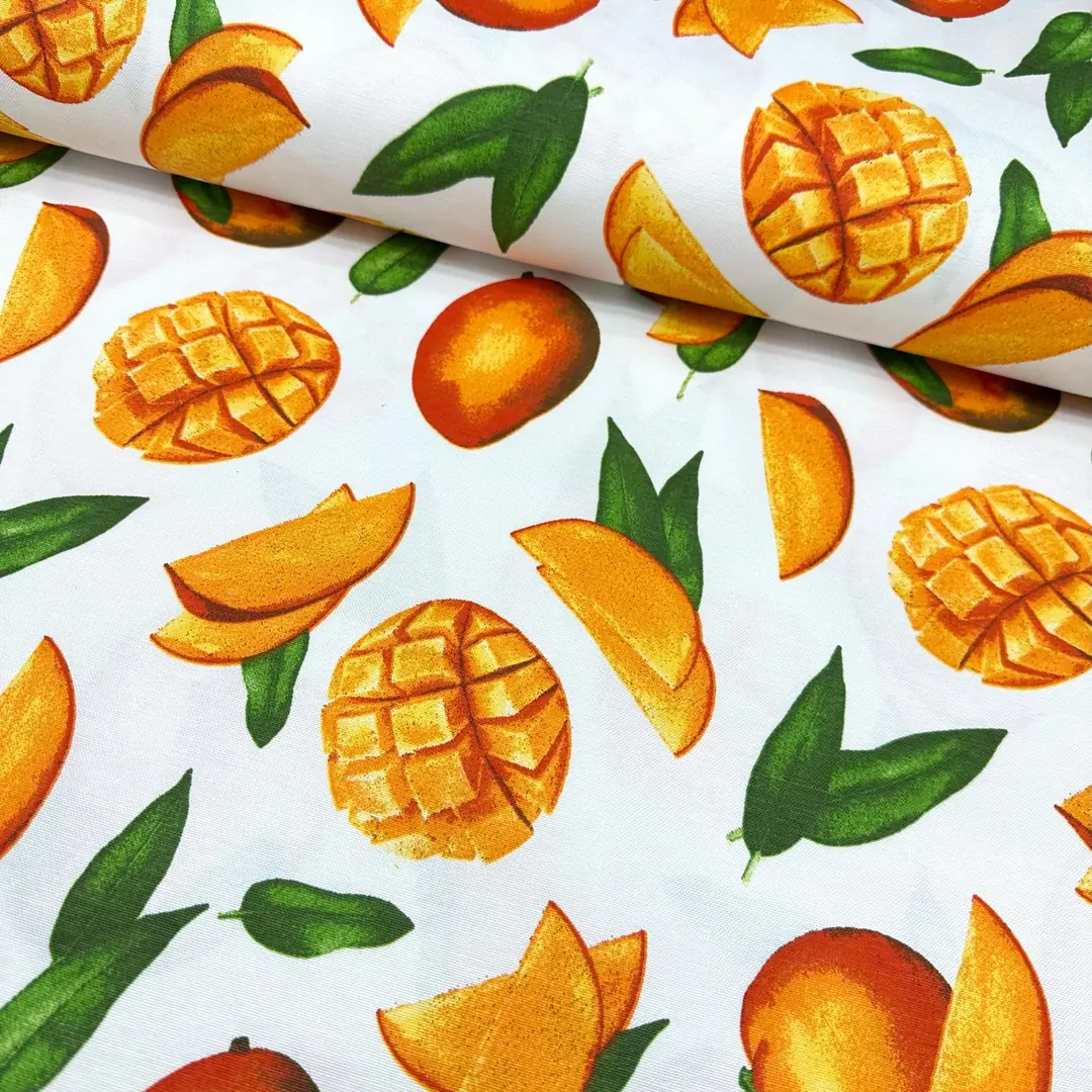 Mango Panama Linen Fabric | Fabricania