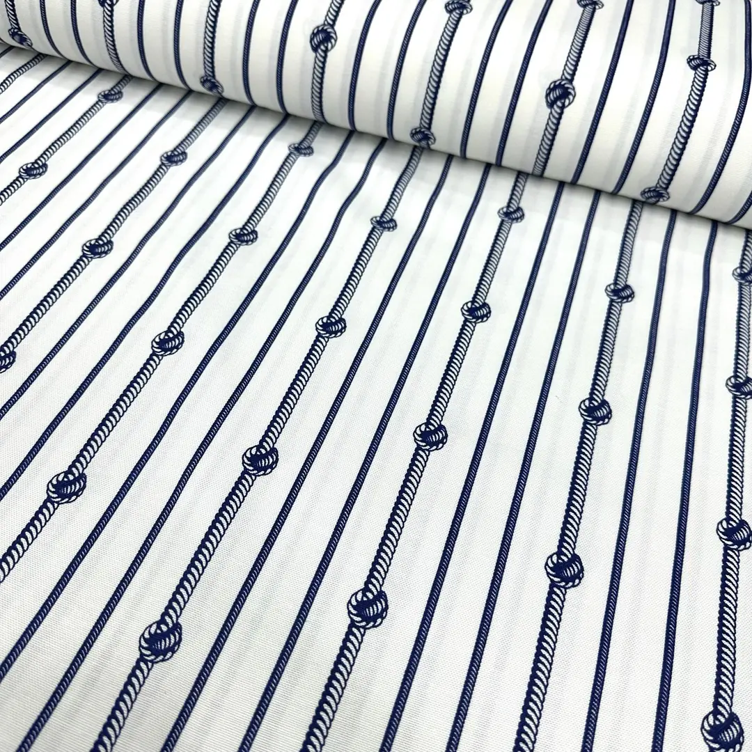 Knotted Ropes Panama Linen Fabric | Fabricania