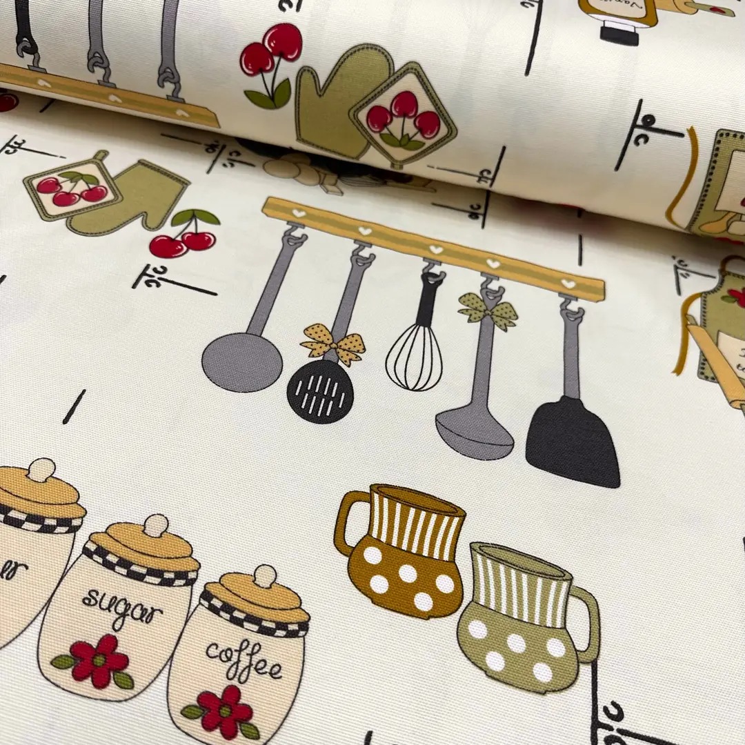 Kitchen Set Panama Linen Fabric | Fabricania