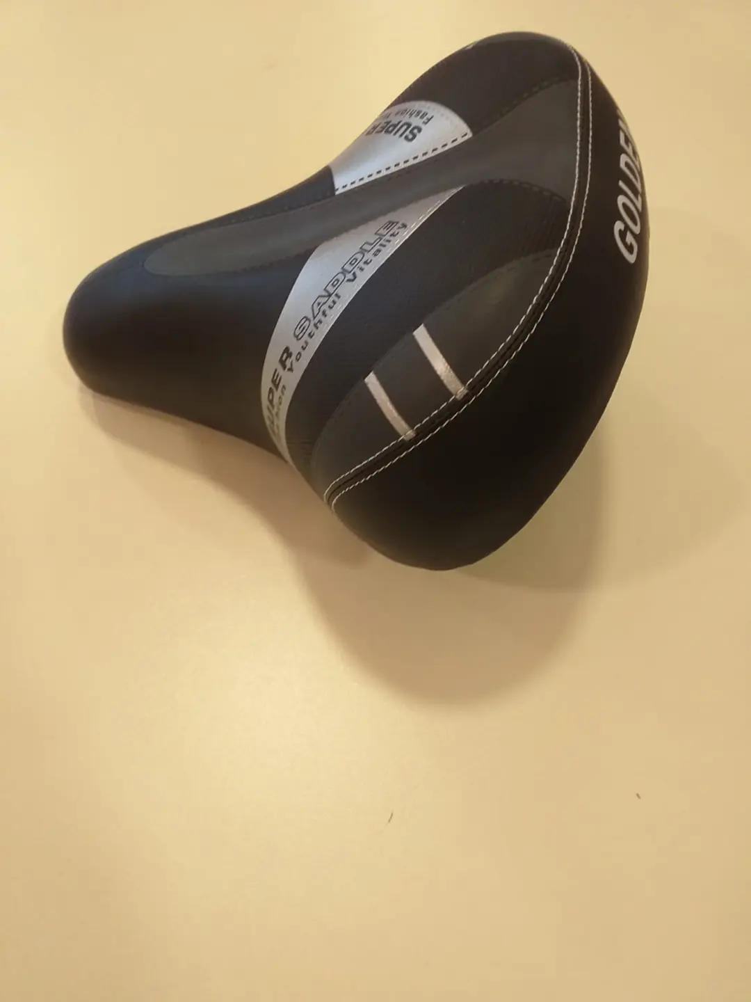 Geniş Bisiklet Selesi Siyah Gri