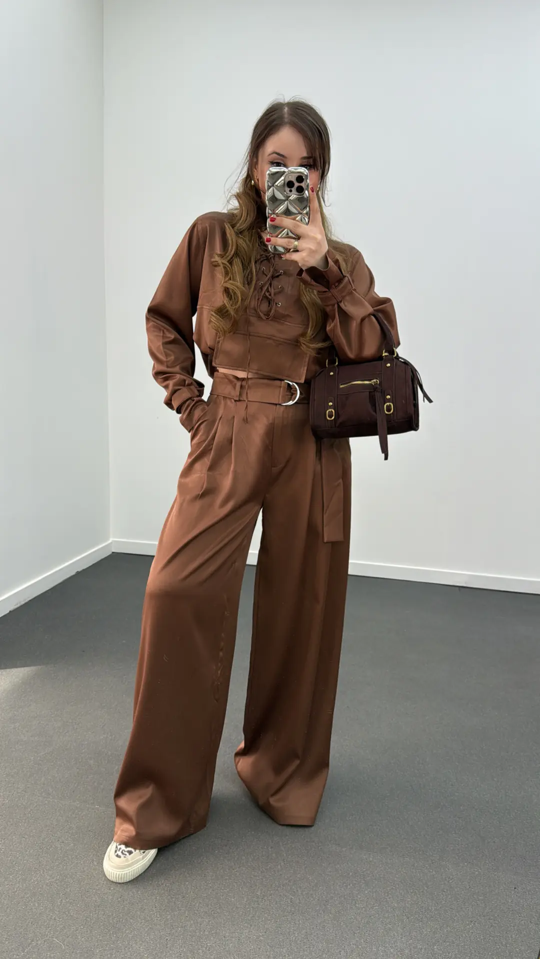 Gloria Kahve Premium Kapüşonlu Sweat Ve Pantolon Takım