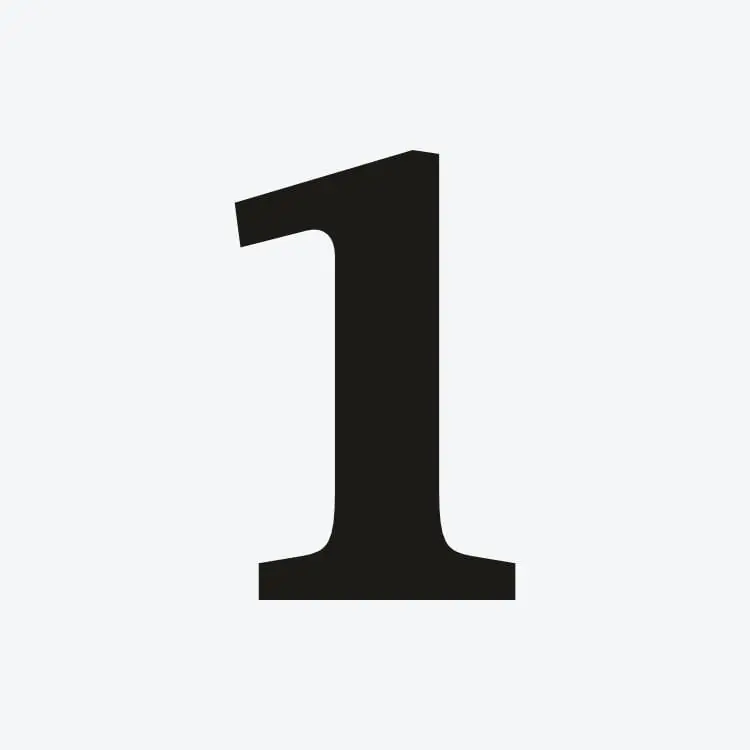 1 Rakamı Klasik Dövme Şablonu | Anlamlı ve Modern Geçici Dövme Tasarımı