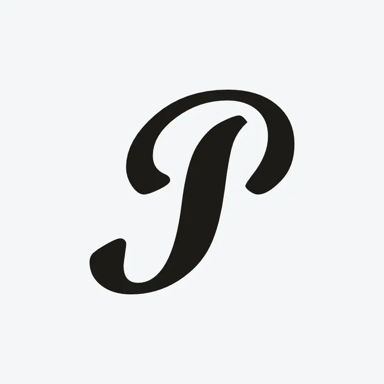 One Spray TattooP Harfi El Yazısı Dövme Şablonu