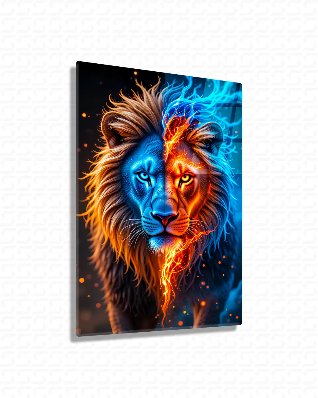 Fire and Ice – Glass Artwork