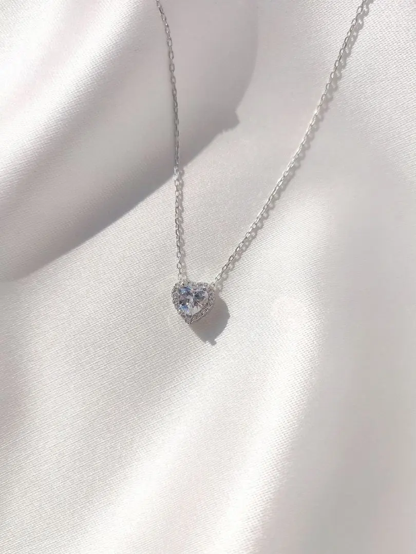 925 Ayar Gümüş Zirkon Taş Pandora Kalpli Kolye - Evorya