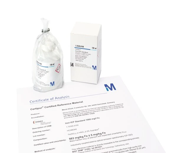 Merck 170363 0100 Titanium ICP Standard Traceable To Srm From Nist (NH4 ...