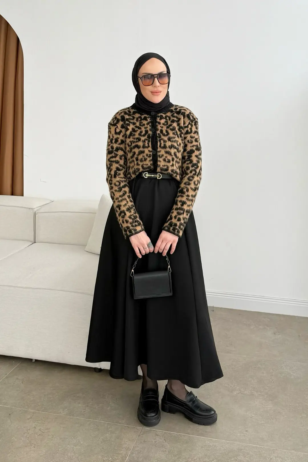 Massi Model Mini Leopar Hırka - NuuWears