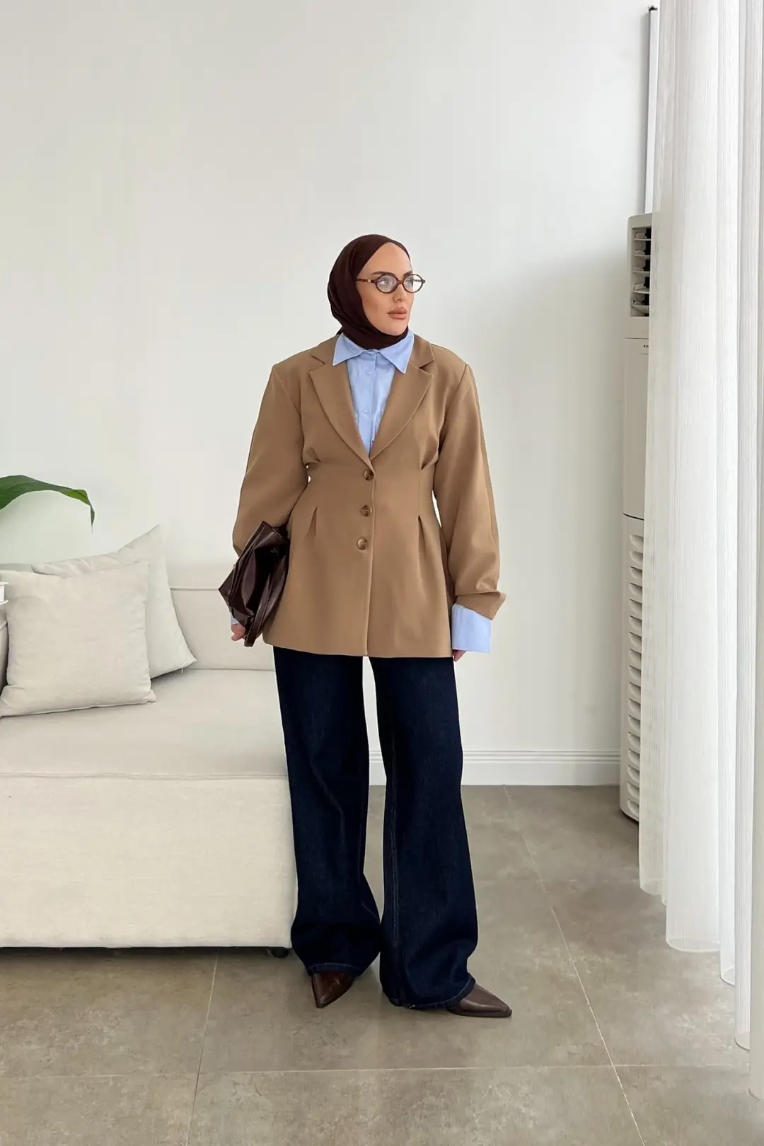 Premium Pensli Massi Model Ceket Haki