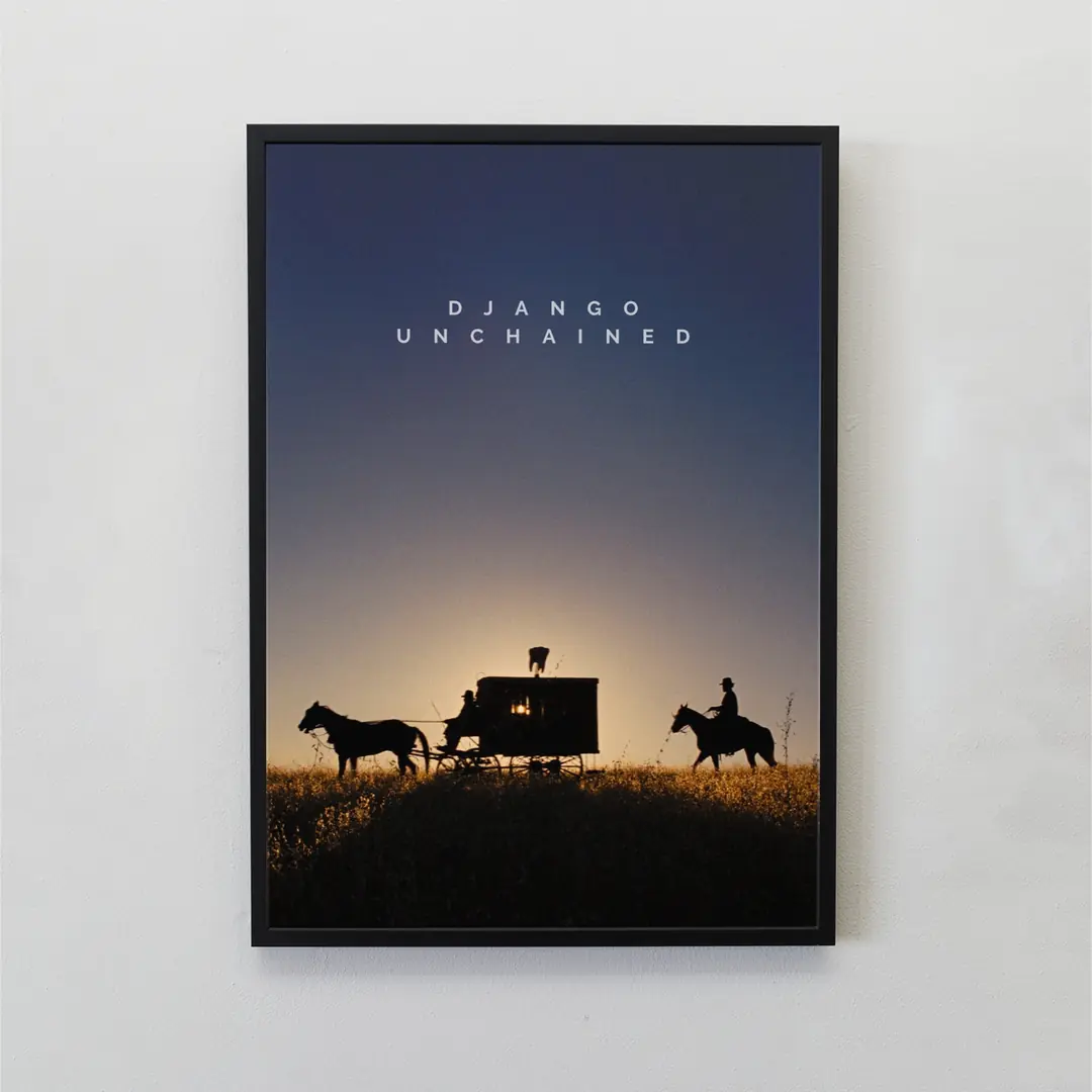 House Gorgeous Django Unchained Tasarımlı Minimal Film Poster