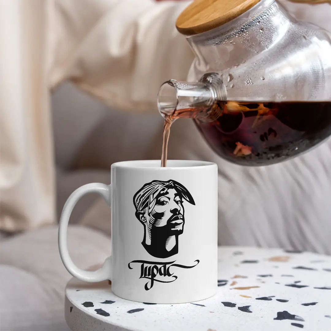 2Pac Shakur 11oz White Mug | House Gorgeous