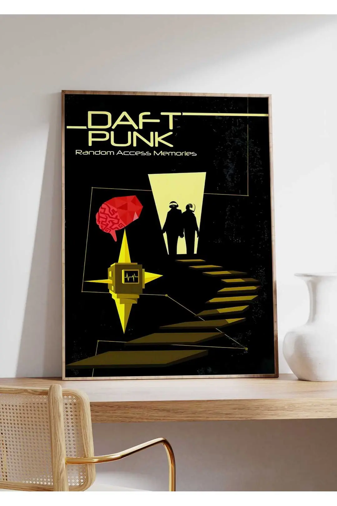 Daft Punk Konser Tasarımlı Retro Çerçeveli Tasarım Tablo | House Gorgeous