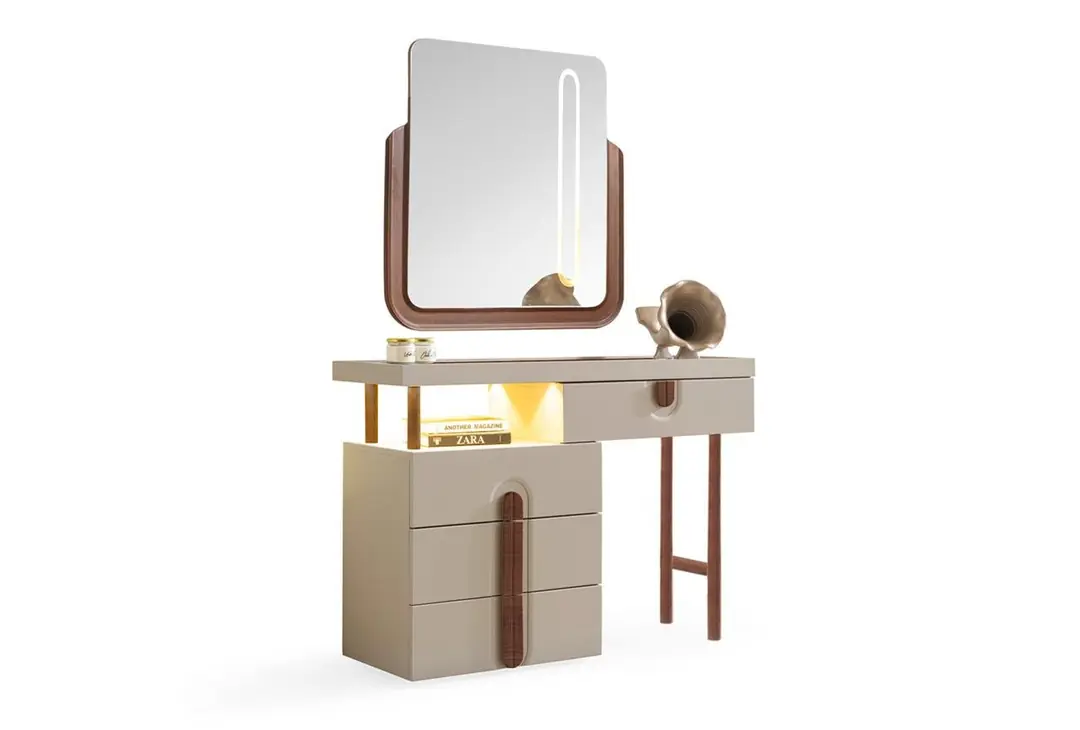 Olivya Aynalı Şifonyer Ceviz - Eymense | Mobilya