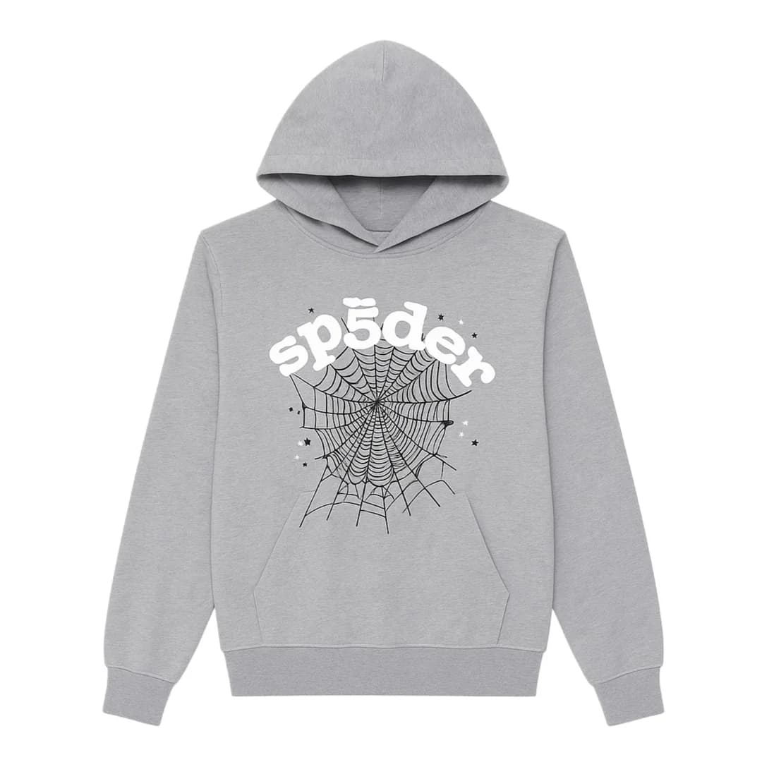 Sp5der Grey Hoodie