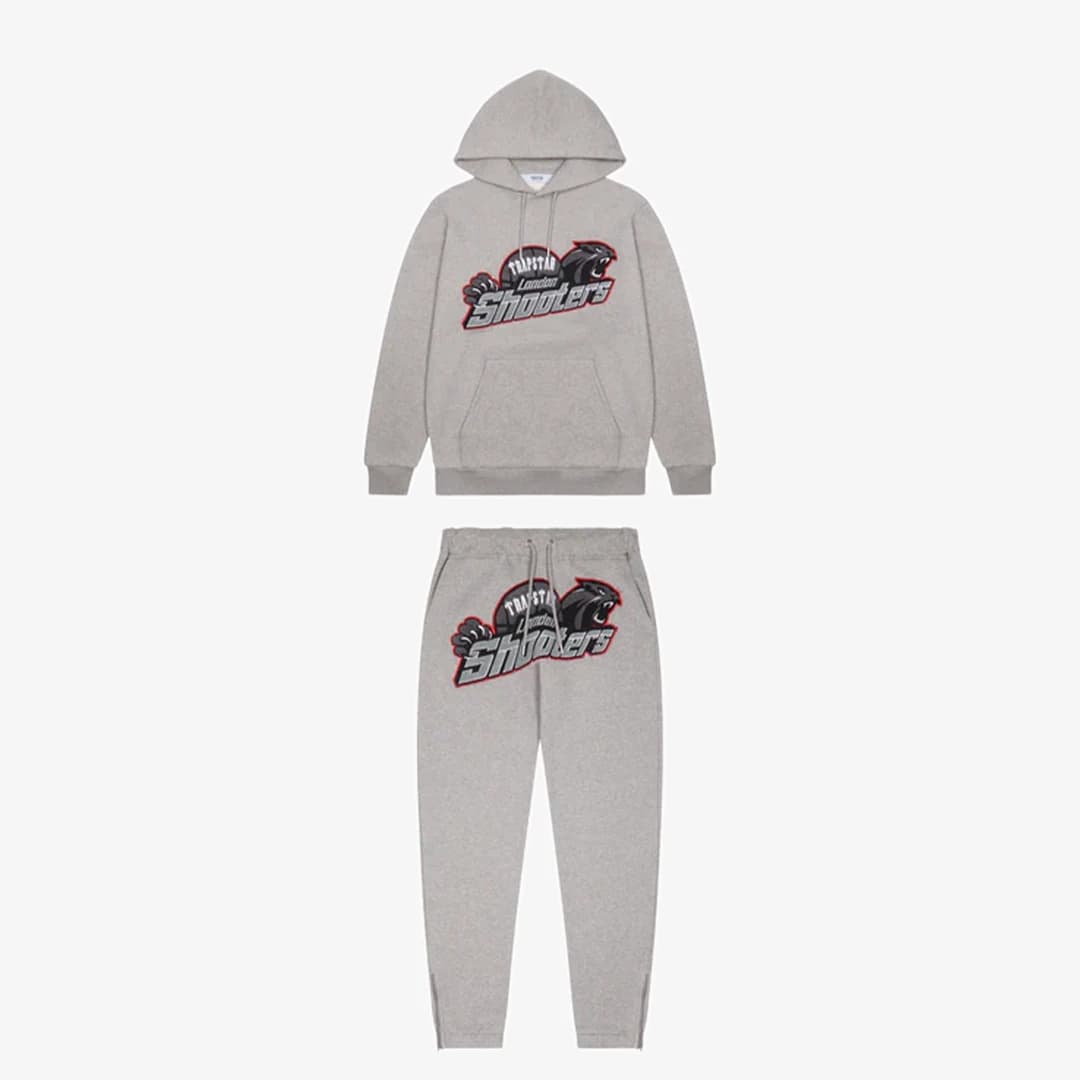 Trapstar London Shooters Tracksuit Grey Red