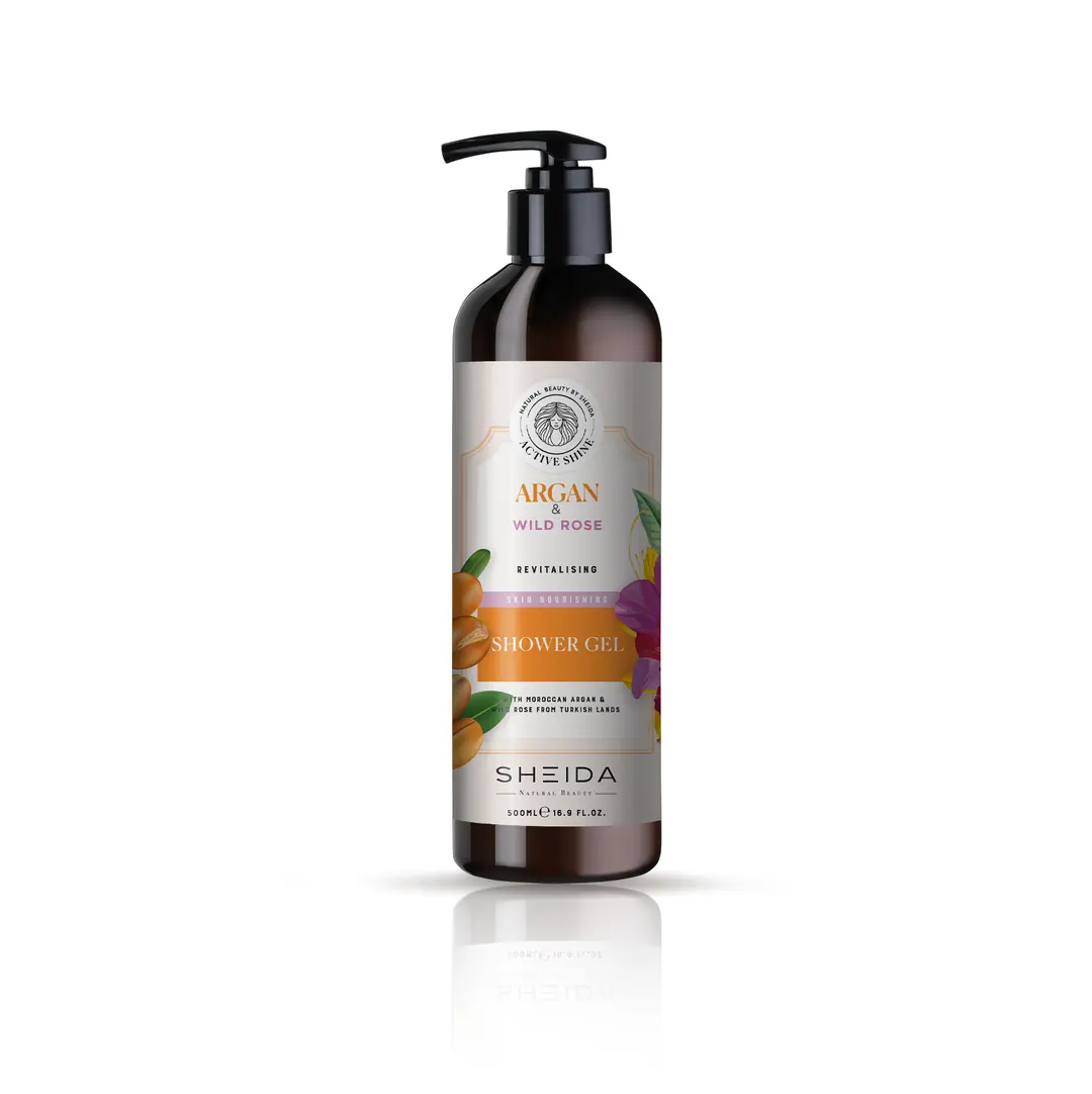 Active Shine Revitalizing Shower Gel With Argan And Wild Rose 500 ml