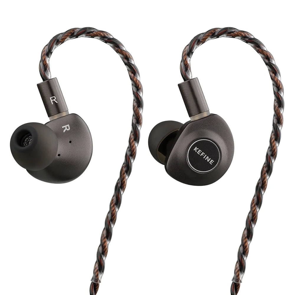 Kefine Delci 10mm DLC + PU Diaphragm Dinamik Sürücülü Hi-Fi IEM Kulaklık
