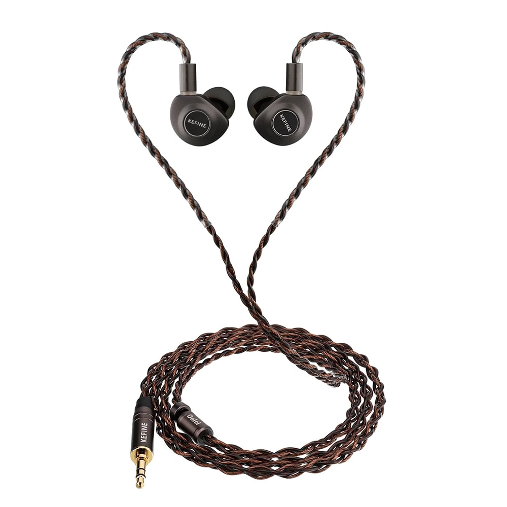 Kefine Delci 10mm DLC + PU Diaphragm Dinamik Sürücülü Hi-Fi IEM Kulaklık