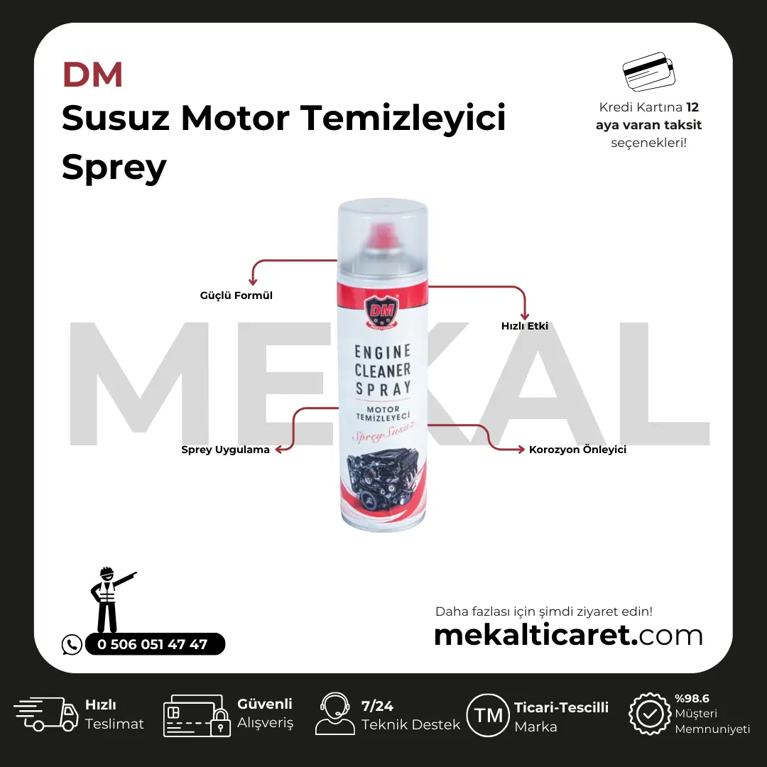 Susuz Motor Temizleyici Sprey