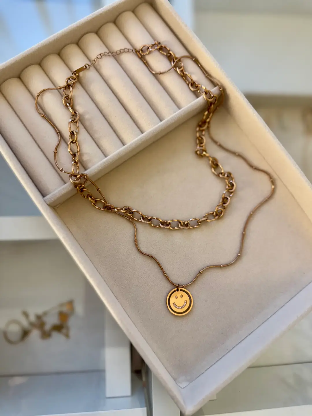 Happy Ikili Rose Kolye