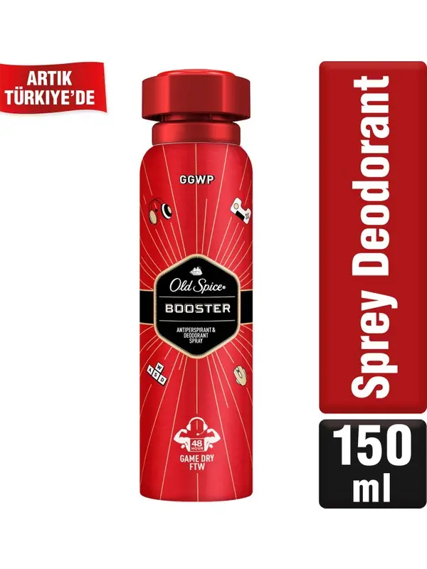 Old Spice Sprey Deodorant 150 ml Booster - Reyon Kozmetik