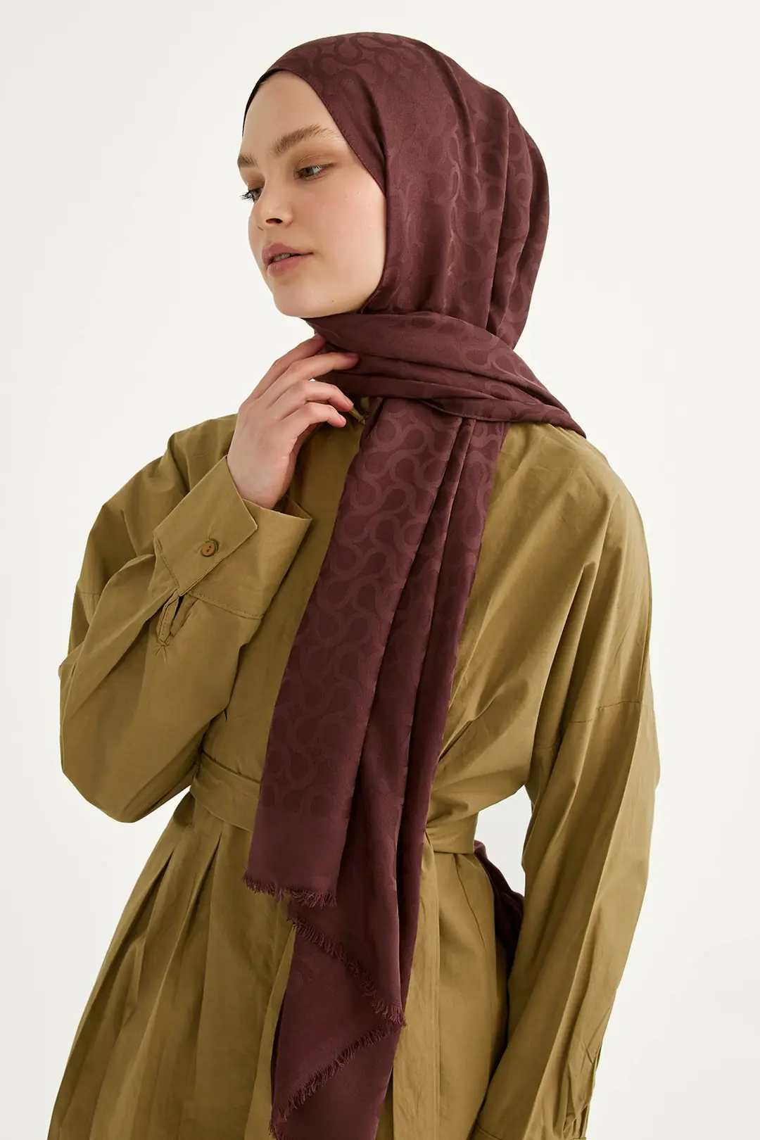 DARK CHERRY BLOOM DESEN ŞAL