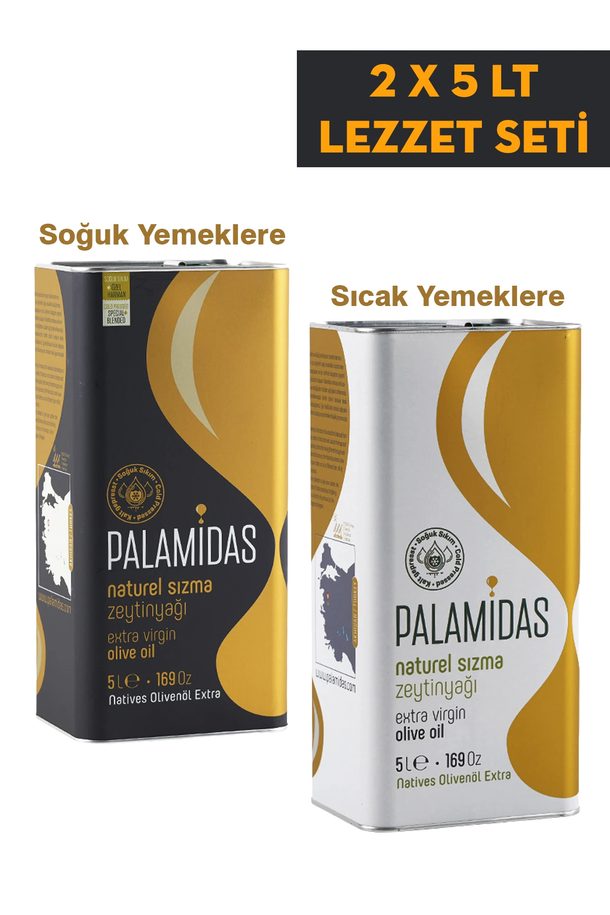 2 x 5 LT Özel Harman ve Natürel Sızma Zeytinyağı Lezzet Seti