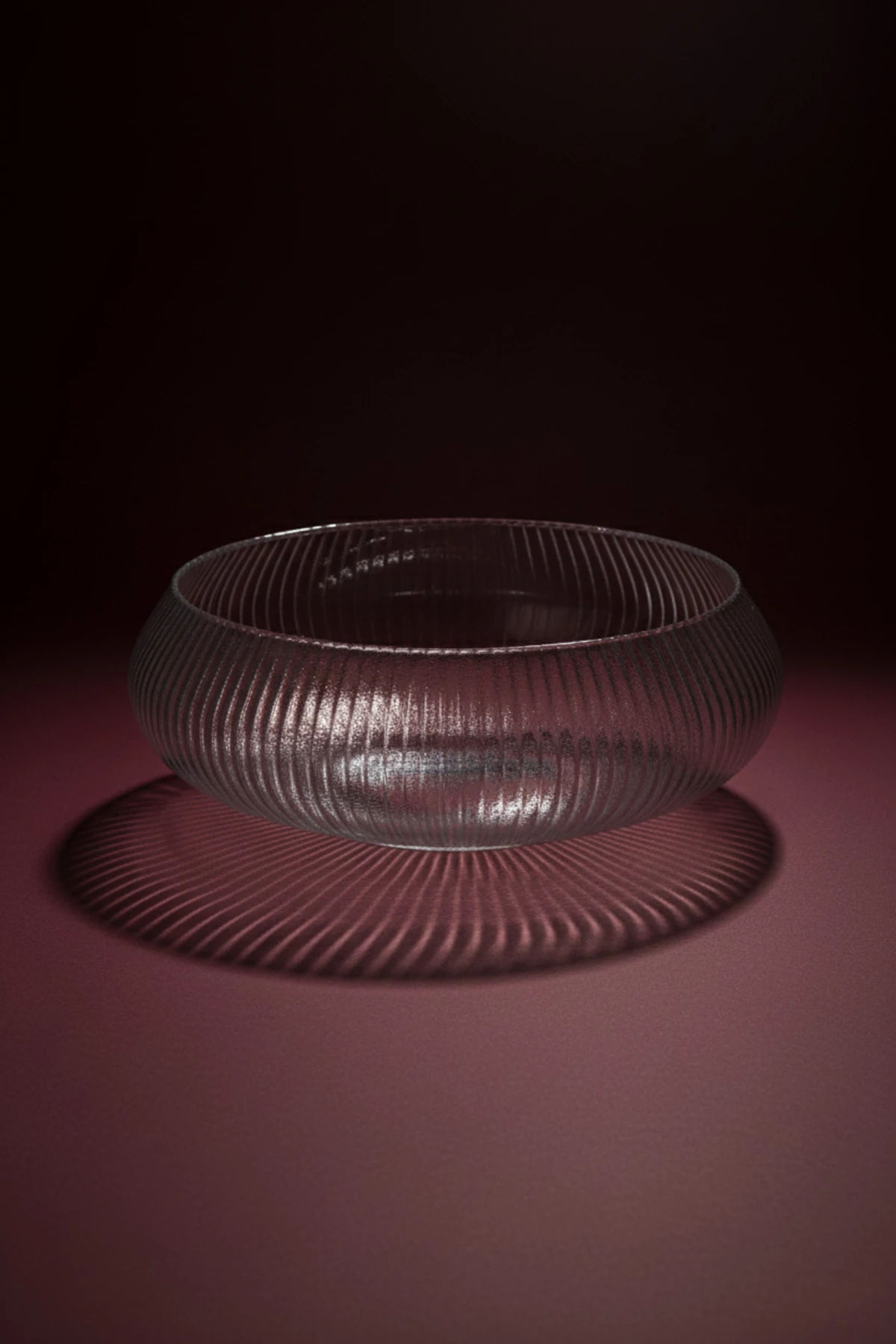 Perotti Genova Dev Boy Üfleme Cam Salata Kasesi - İskandinav Tarz Mey