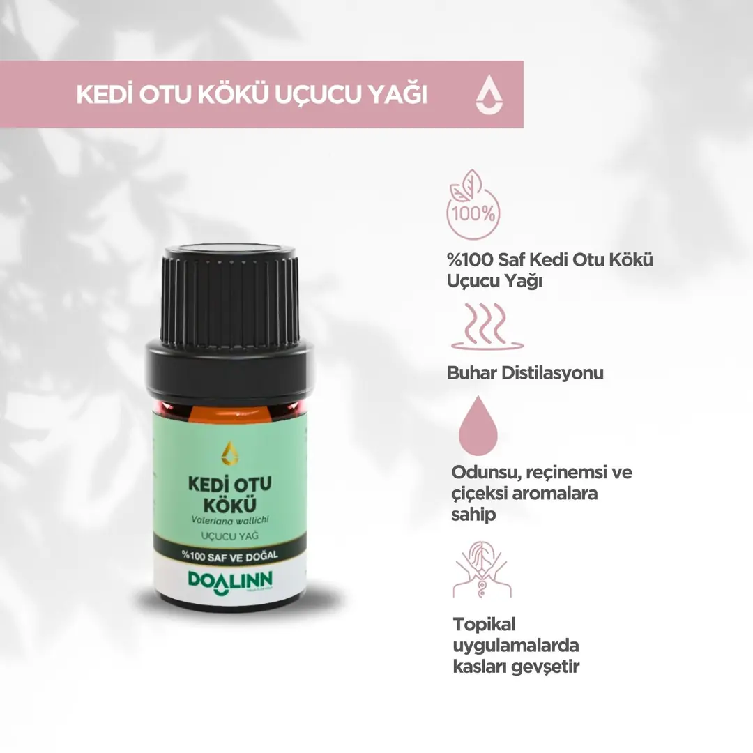 Kedi Otu Uçucu Yağı 5 ml. (Valeriana wallichi) | Doalinn