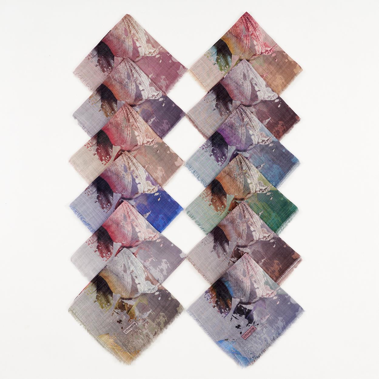 Chavelle Trend Digital Flamlı Dg-100 3040 Mix Paket Eşarp