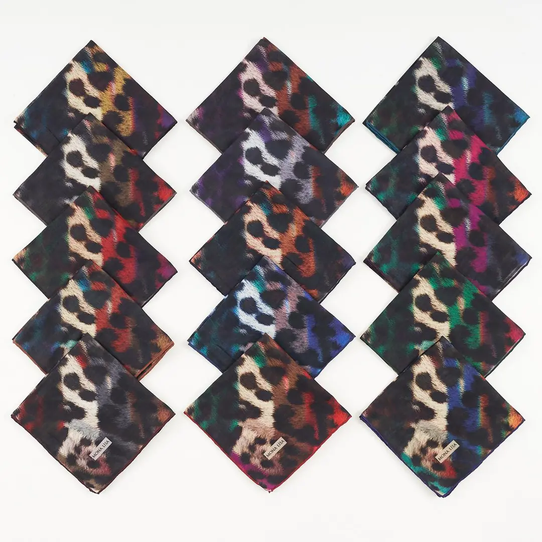 Monalisa El Dikişli Digital Soft Pamuk Dg-100 3645 Mix Paket Eşarp