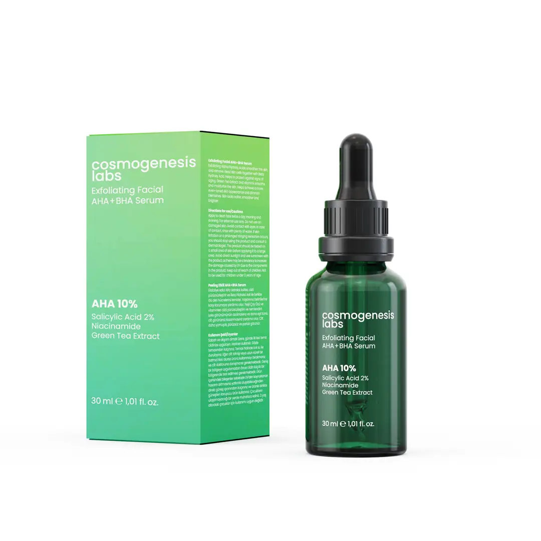 Cosmogenesis Labs Exfoliating Facial AHA + BHA Serum 30 ml Peeling Etkili Pürüzsüz Cilt ...